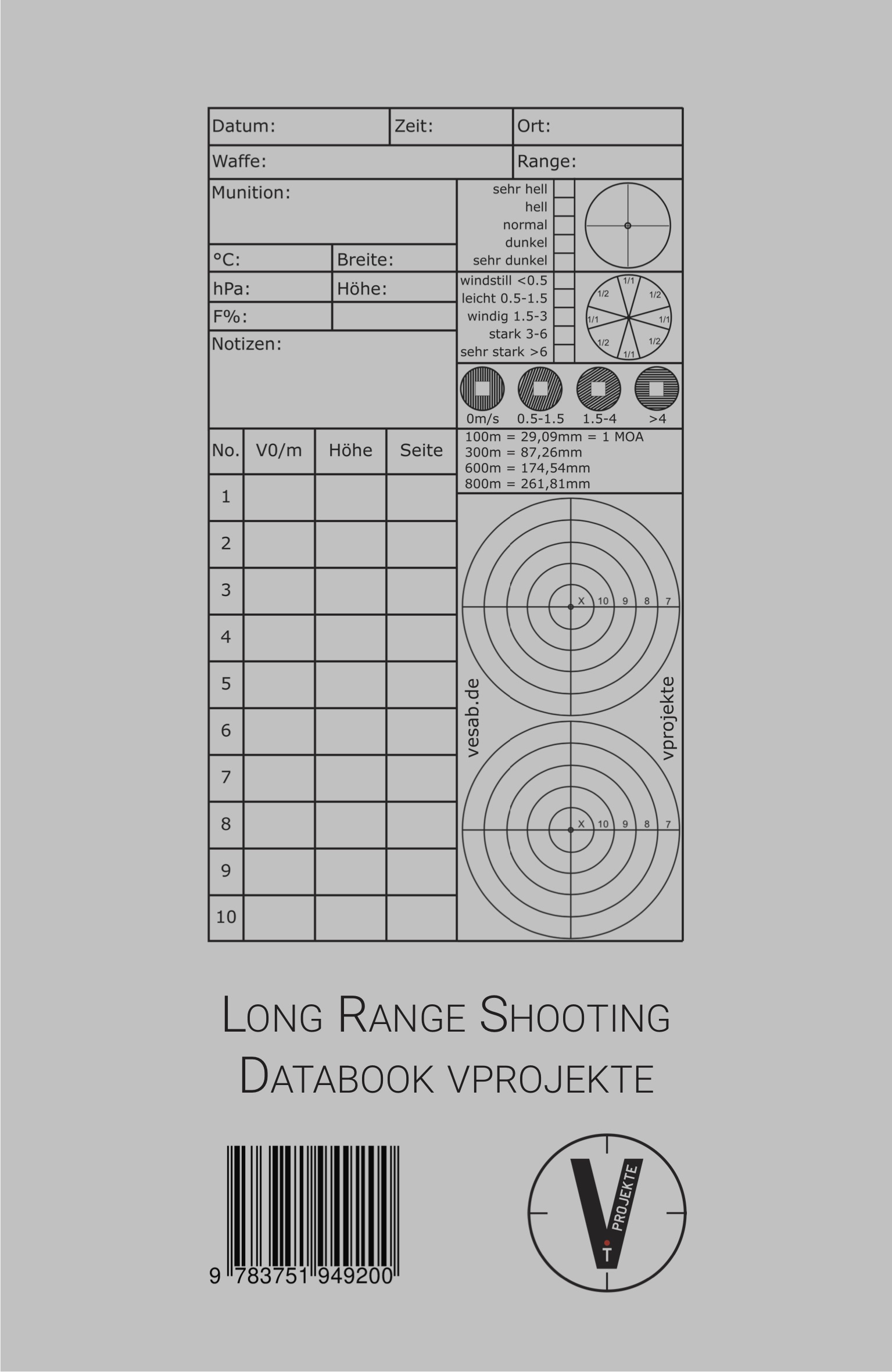 Buch • Datenbuch 1 • Long Range Shooting – vesab.de
